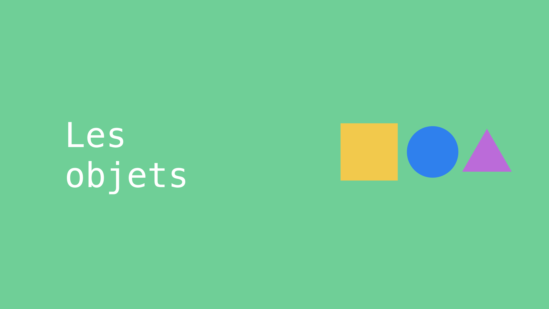 Code / La programmation orientée objet